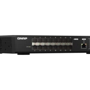 QNAP QSW-M5216-1T-US 16-Port 25GbE Managed Network Switch with 10GbE connectivity for Backbone Networks. Layer 2, Web Management