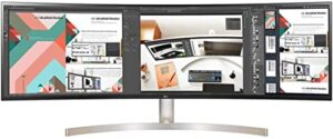 lg 49'' 49bl95c-wy ips dual qhd ultrawide™ curved monitor (5120x1440) with hdr10, usb type-c™, 10w speakers, & pbp, 3pbp / dual controller