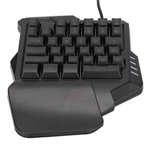 wendeekun one handed gaming keyboard,led backlit gaming keyboard,ergonomic design accurate control wide compatibility mini gaming keyboard