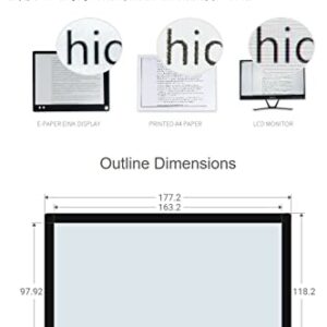 Waveshare 7.5inch E-Paper E-Ink Optical Bonding Display Compatible with Raspberry Pi 4B/3B+/3B/2B/B+/A+/Zero/Zero W/WH/Zero 2W Series Boards 800×480 Pixels Dual-Color with SPI Interface Without PCB