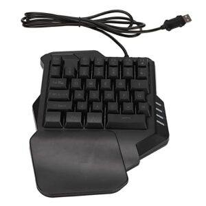 One Handed Gaming Keyboard, 35 Keys RGB Backlit Ergonomic Mechanical Gaming Keyboard, Mini Gaming Keyboard for Win 2000, Win XP, for Win ME, for Vista, for Win 7, 8,10