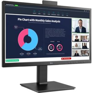 lg 24bp750c-b 24" monitor, 1920x1080, ips, hdmi display port usb 3.0 usb-c, black