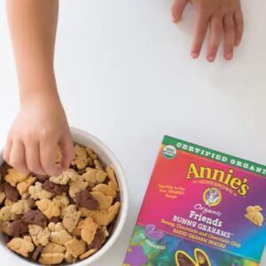 Annie's Organic Friends Bunny Grahams, 1.25 oz (Pack of 10) with By The Cup Stickers