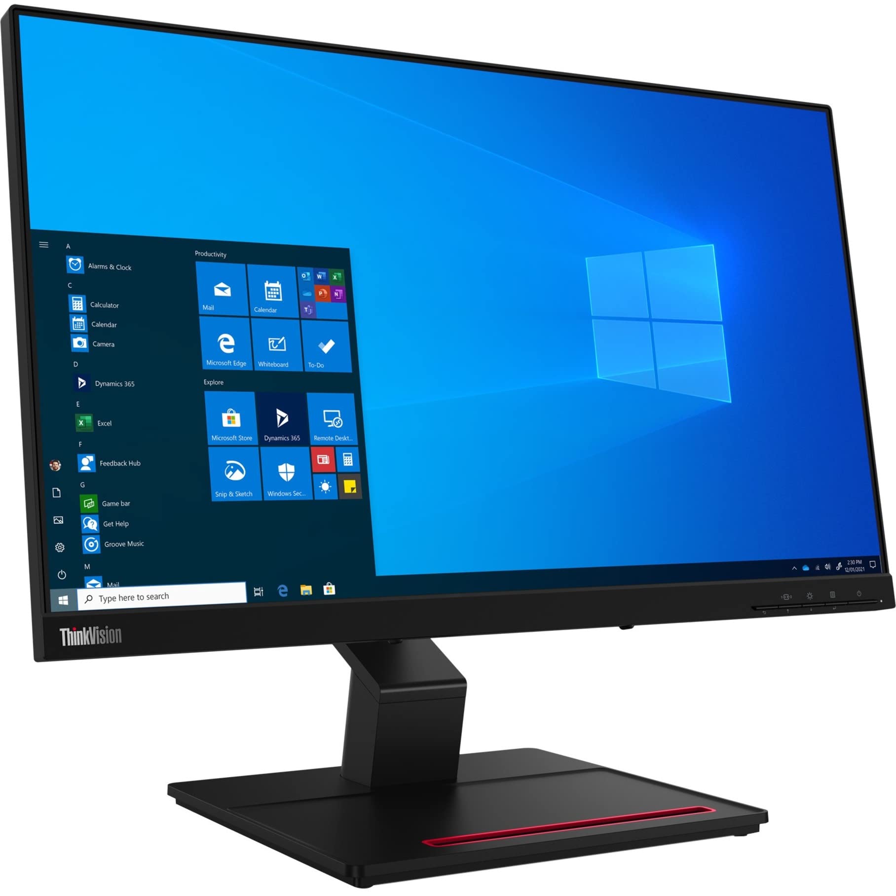 Lenovo ThinkVision T24T-20 23.8" LCD Touchscreen Monitor - 16:9-4 ms Extreme Mode