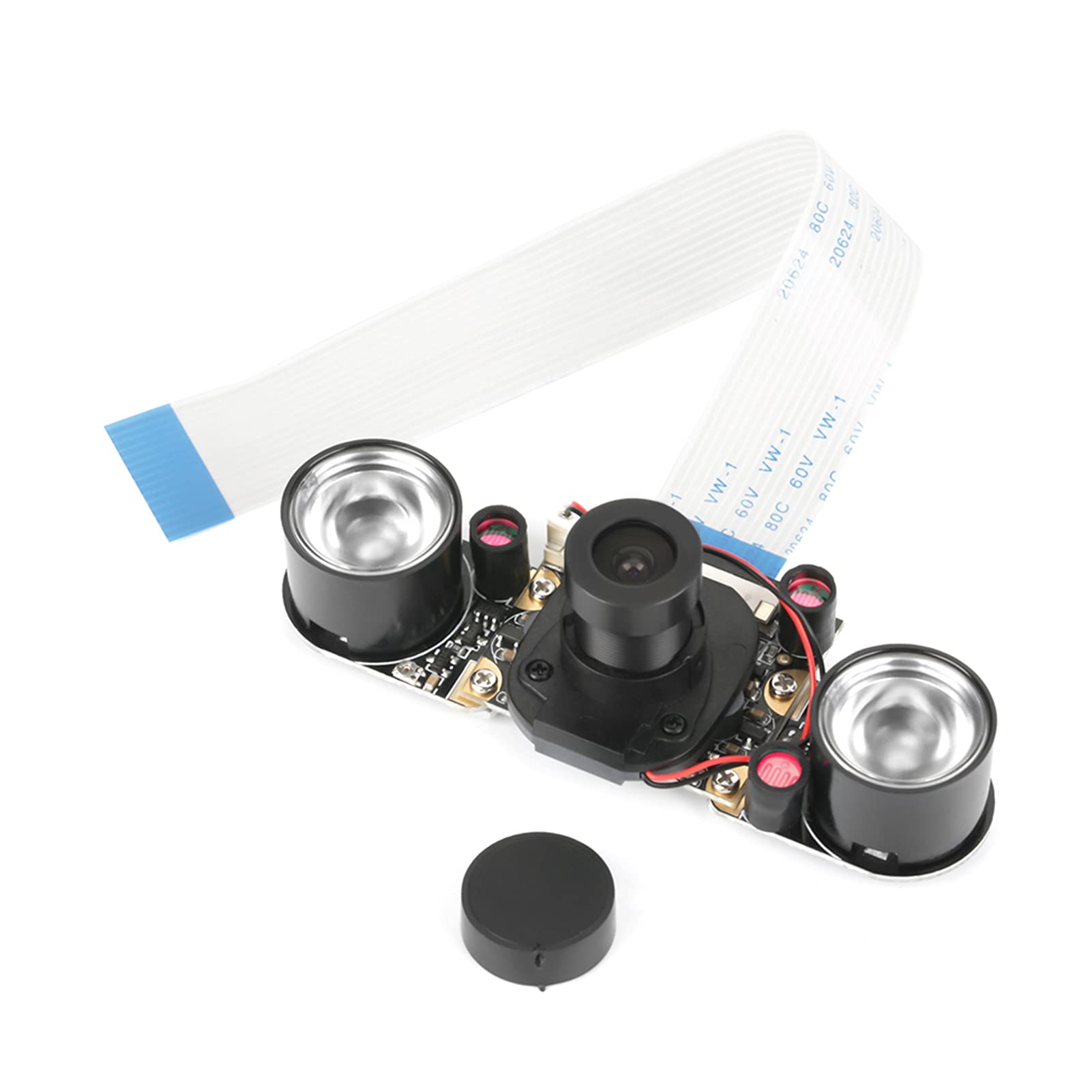 Raspberry pi B 3/2 Camera Module, 5 Million Pixel 1080p Camera Module with OV5647 Sensor,2pcs 850ir IR-Cut Night Vision Automatically Infrared Fill Lights for Raspberry Pi B 3 2