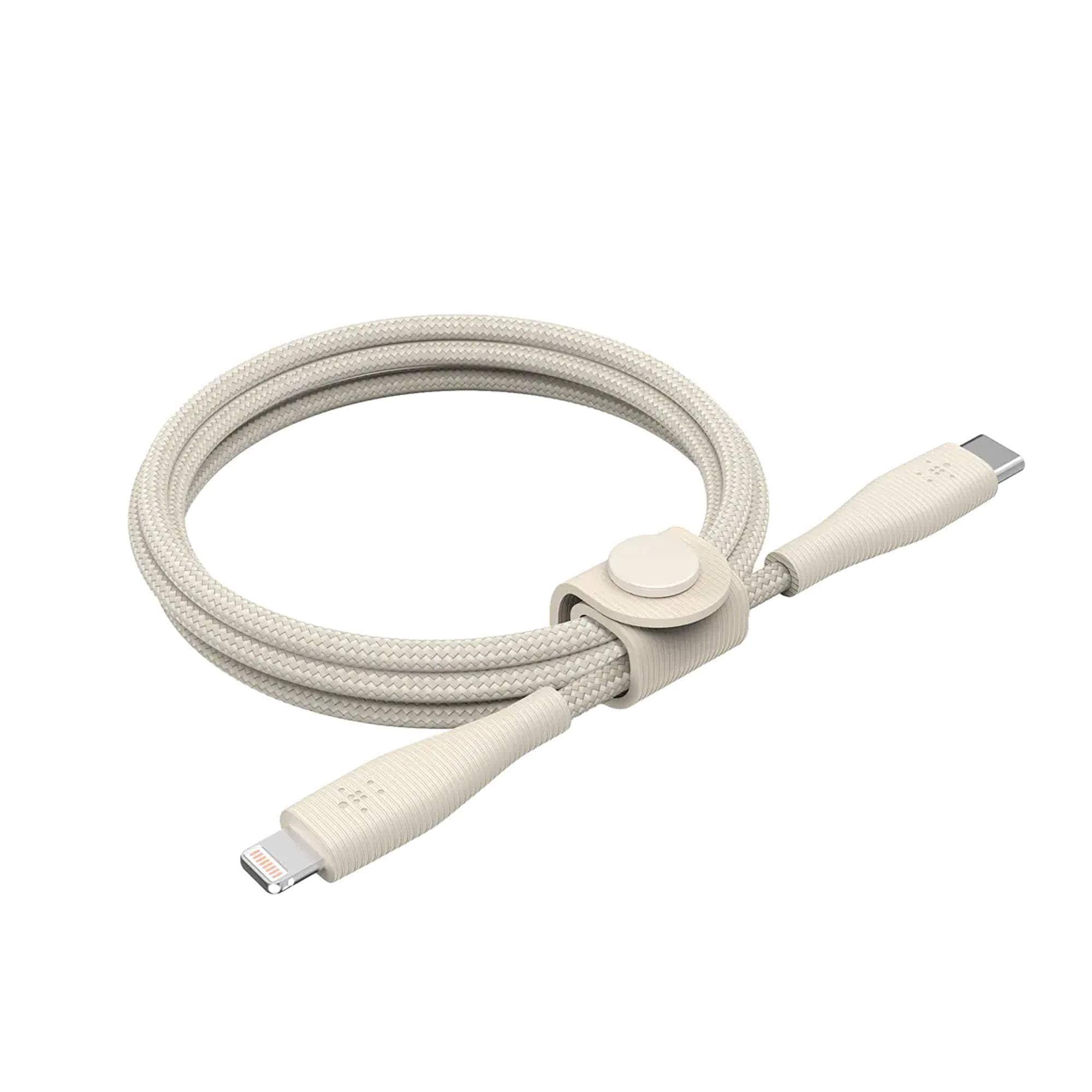 Belkin Braided USB-C to Lightning Cable - 1.5m (5ft Fast Charging iPhone USB-C Cable for iPhone 13,12,11, 11 Pro, 11 Pro Max, XS, XS Max, XR, X, MacBook, iPad and More, Apple MFi-Certified)