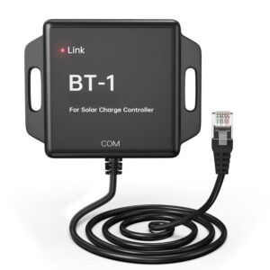 bt-1 wireless module rj12 communication port for mppt solar charge controllers 20a/30a/40a, cooperates with mobile phone app to realize, parameter setting, and data viewing of the system, rs232