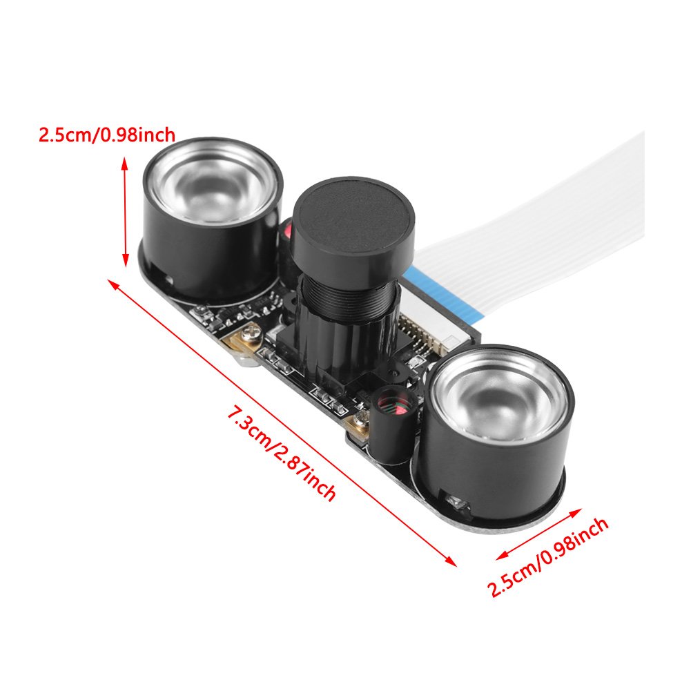 BORDSTRACT Camera Module Camera Module 72° Night Visionss Auto Switch Ir Cut Camera Module Board Standard 5mp Designed for B 3/2 Ov5647 Sensor with Night Visionss Led Fill Light