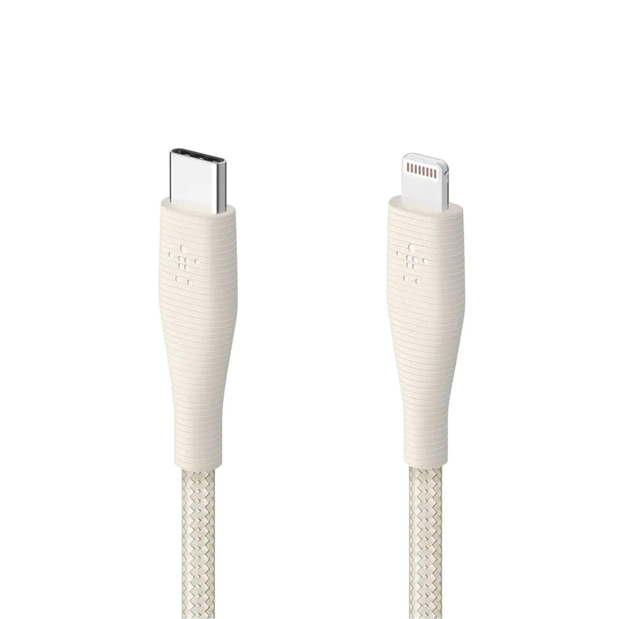 Belkin Braided USB-C to Lightning Cable - 1.5m (5ft Fast Charging iPhone USB-C Cable for iPhone 13,12,11, 11 Pro, 11 Pro Max, XS, XS Max, XR, X, MacBook, iPad and More, Apple MFi-Certified)