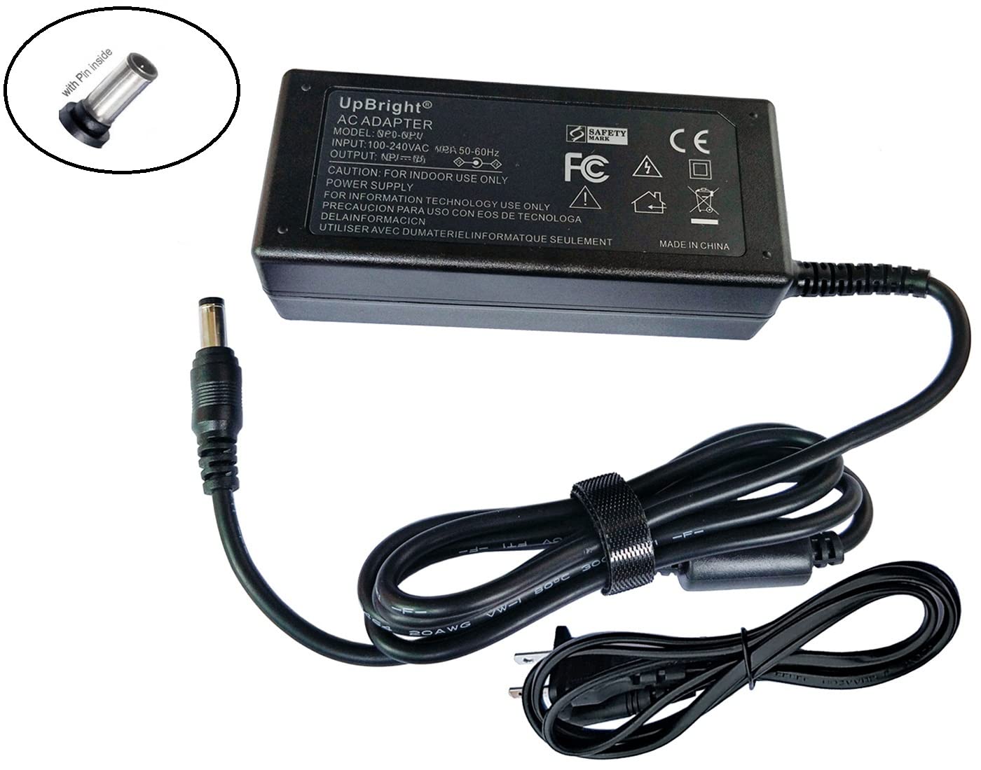 UpBright New Global 24V AC/DC Adapter Compatible with Samsung HW-S50A HW-S50A/ZA HWS50A HWS50A/ZA Dolby Digital Soundbar Bluetooth +24V Power Supply Cord Cable PS Battery Charger Mains PSU