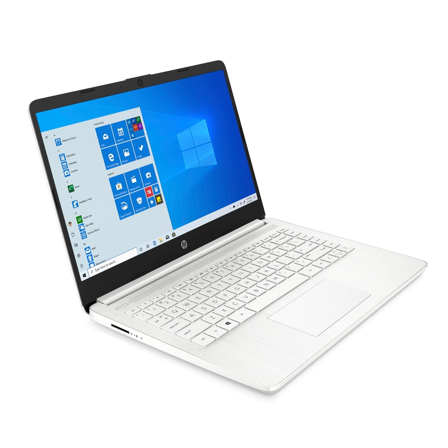 HP Laptop 14-fq0048nr 14" HD (1366 x 768) Touchscreen, AMD 3020e, AMD Radeon Graphics, 4 GB DDR4 RAM, 64GB eMMC Storage, Windows 10 Home S, White (Renewed)