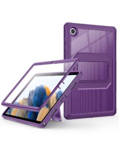 supveco case for samsung galaxy tab a8 10.5 inch 2022 release, dual layer full body shockproof protective case with built-in screen protector cover for galaxy tab a8 10.5'' [sm-x200/x205/x207]-purple