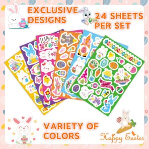 Joy Bang 564 PCS Easter Stickers for Kids, Easter Stickers with Eggs Bunny, Happy Easter Stickers Bulk for Toddlers, Easter Stickers for Cards Envelopes, Easter Party Supplies Favors