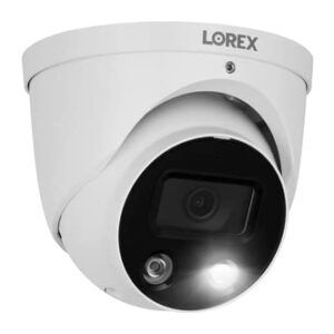 Lorex N4K3SD-1612WD-2 Lorex Fusion 4K 16-Channel 3TB Wired NVR System with 12 E893DD Smart Deterrence Dome Security Cameras