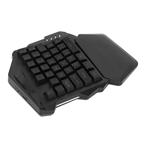 Shanrya One Handed Gaming Keyboard, 32 Million Keystrokes 35 Keys Gaming Keyboard for Computer