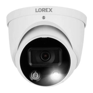 Lorex N4K3SD-1612WD-2 Lorex Fusion 4K 16-Channel 3TB Wired NVR System with 12 E893DD Smart Deterrence Dome Security Cameras