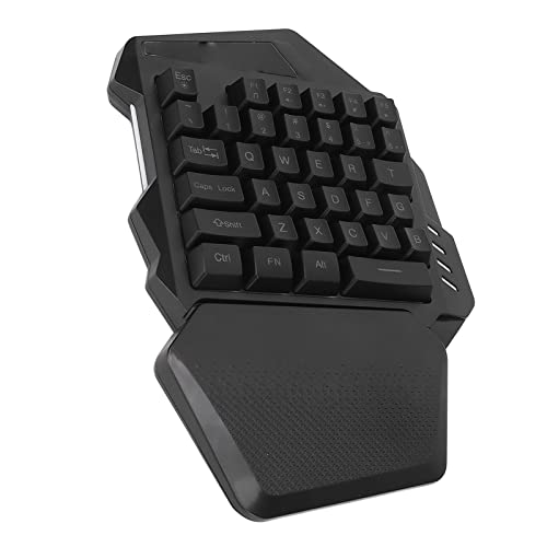 Shanrya One Handed Gaming Keyboard, 32 Million Keystrokes 35 Keys Gaming Keyboard for Computer