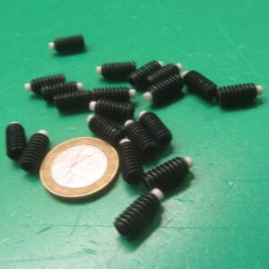 Black Oxide Steel Nylon Tip Set Screw 1/4"-20 x .500" Thread Length 20 pcs