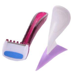 Onsinic Triangle Shape for Women Bikini Dedicated Privates Shaving Stencil Sexy Female Pubic Hair Razor Intimate Shaping Tool, 2.8*5.8cm