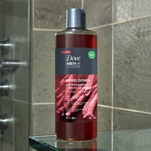 DOVE MEN + CARE Face + Body Wash For Men Wind Down Ashwagandha + White Lavender 18 oz 4 Count