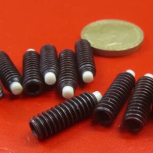 Black Oxide Steel Nylon Tip Set Screw 1/4"-20 x .750" Thread Length 20 pcs