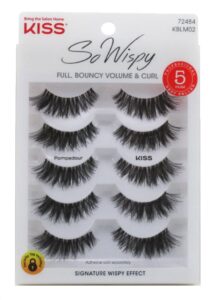 kiss so wispy pompadour lashes 5 pairs (pack of 3)