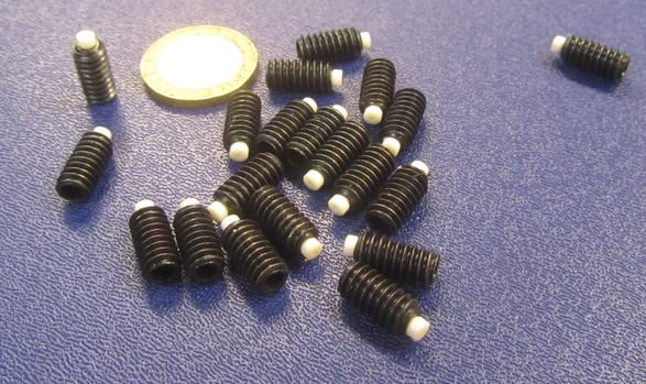 Black Oxide Steel Nylon Tip Set Screw 1/4"-20 x .500" Thread Length 20 pcs