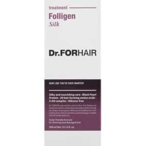 DR.FORHAIR Folligen Silk Treatment 10.14 fl oz 300 ml for Thinning Hair Dry Damaged Cuticles Growth Care Silicone Free