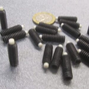 Black Oxide Steel Nylon Tip Set Screw 1/4"-20 x .750" Thread Length 20 pcs