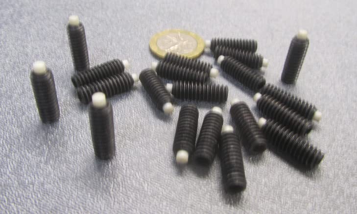 Black Oxide Steel Nylon Tip Set Screw 1/4"-20 x .750" Thread Length 20 pcs