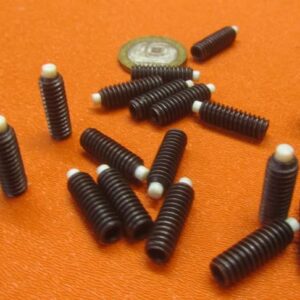 Black Oxide Steel Nylon Tip Set Screw 1/4"-20 x .750" Thread Length 20 pcs