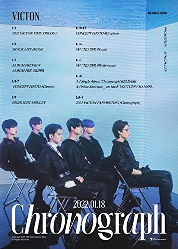 VICTON Chornograph 3rd Single Album 2 Version SET CD+60p PhotoBook+2p PhotoCard+1p Trilogy Card+1p Pop-up Card+Tracking Kpop Sealed