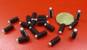 black oxide steel nylon tip set screw 1/4"-20 x .500" thread length 20 pcs