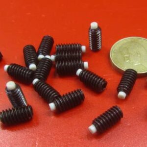 Black Oxide Steel Nylon Tip Set Screw 1/4"-20 x .500" Thread Length 20 pcs