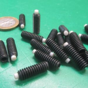 Black Oxide Steel Nylon Tip Set Screw 1/4"-20 x .750" Thread Length 20 pcs