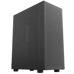 darkflash dlc29 all mesh pc case atx mid tower case high cooling performance high compatibility gaming case with usb 3.0 type-c interface (black)