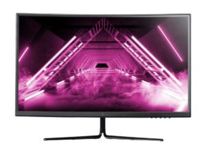 monoprice 27in gaming monitor - curved 1500r, 16:9, 1920x1080p (fhd,) 240hz, va, displayport, hdmi, 75x75 vesa - dark matter series