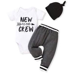 baby boy clothes infant outfits cotton romper bodysuit pants set ain’t no mama letter printing the one i got clothing set short sleeve black outfits set baby boys spring summer outfits 6-12 months