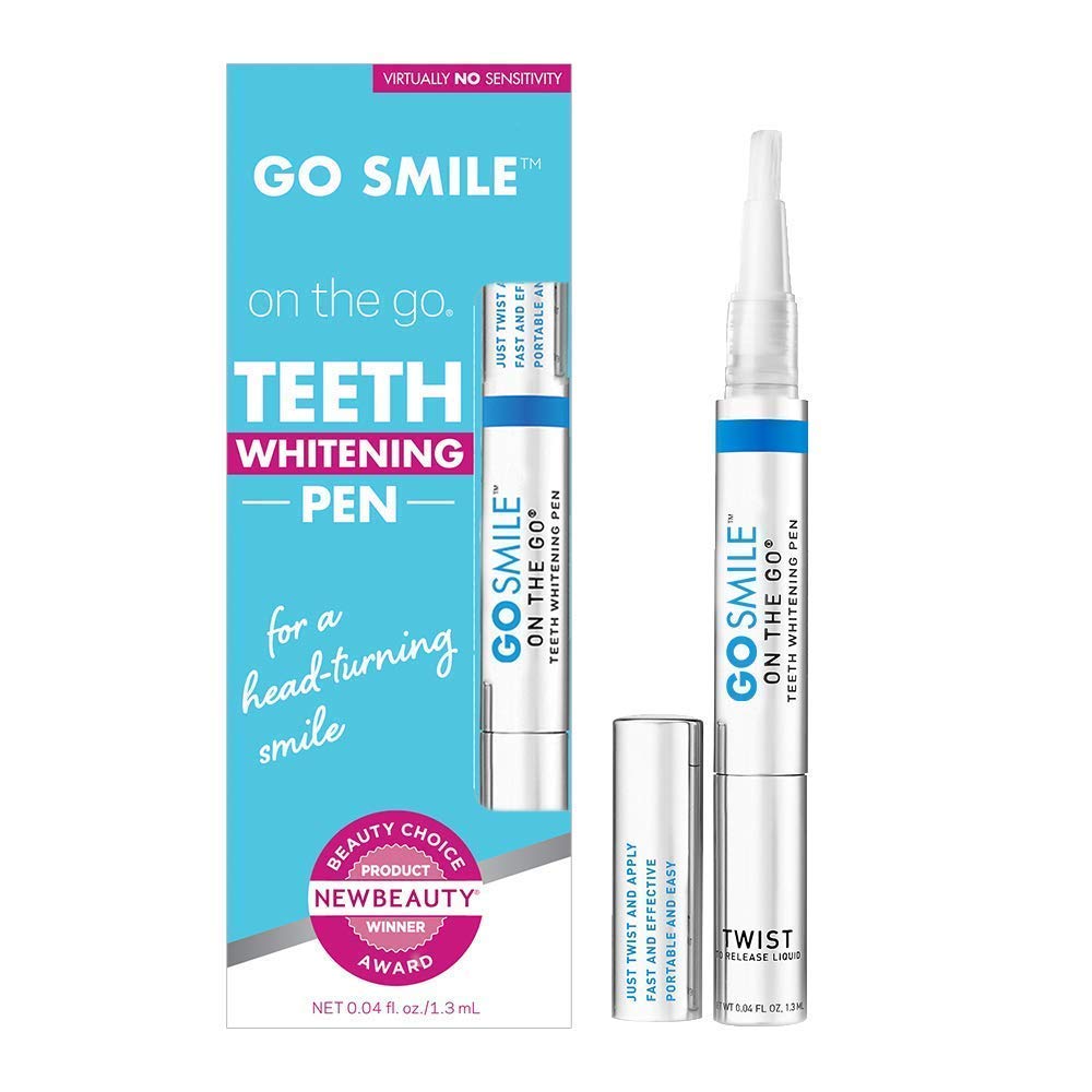 Go Smile Blu Hands-Free Teeth Whitening Toothbrush, in Teal with Additional On The Go Teeth Whitening Pen