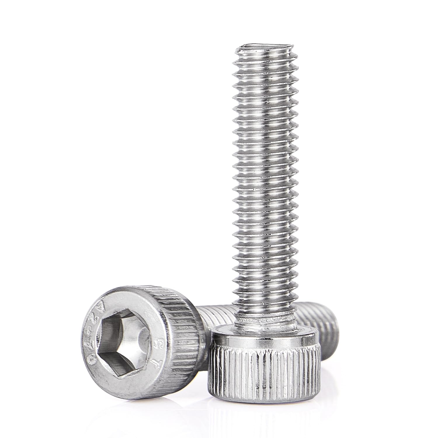 M5-0.8 x 25mm Hex Socket Head Cap Screws Bolts 304 Stainless Steel Metric Machine, Allen Hex Drive, Fully Thread, 50PCS