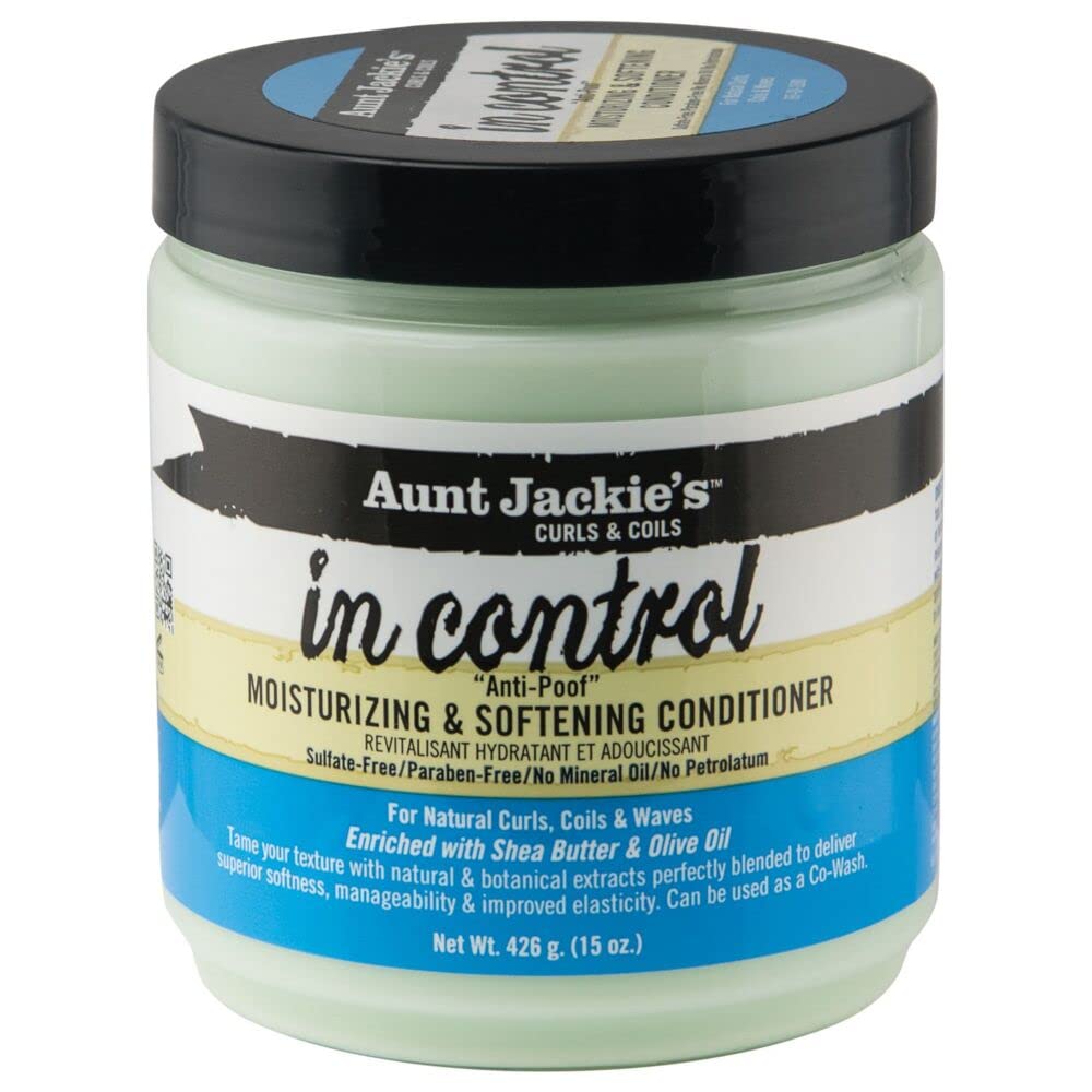 Aunt Jackie's Curls & Coils Bundle, All 5 Products in Collection, Hydrate & Define Hair, Combat Frizz & Dryness, For all Hair Types and Textures Clear 12 Ounce