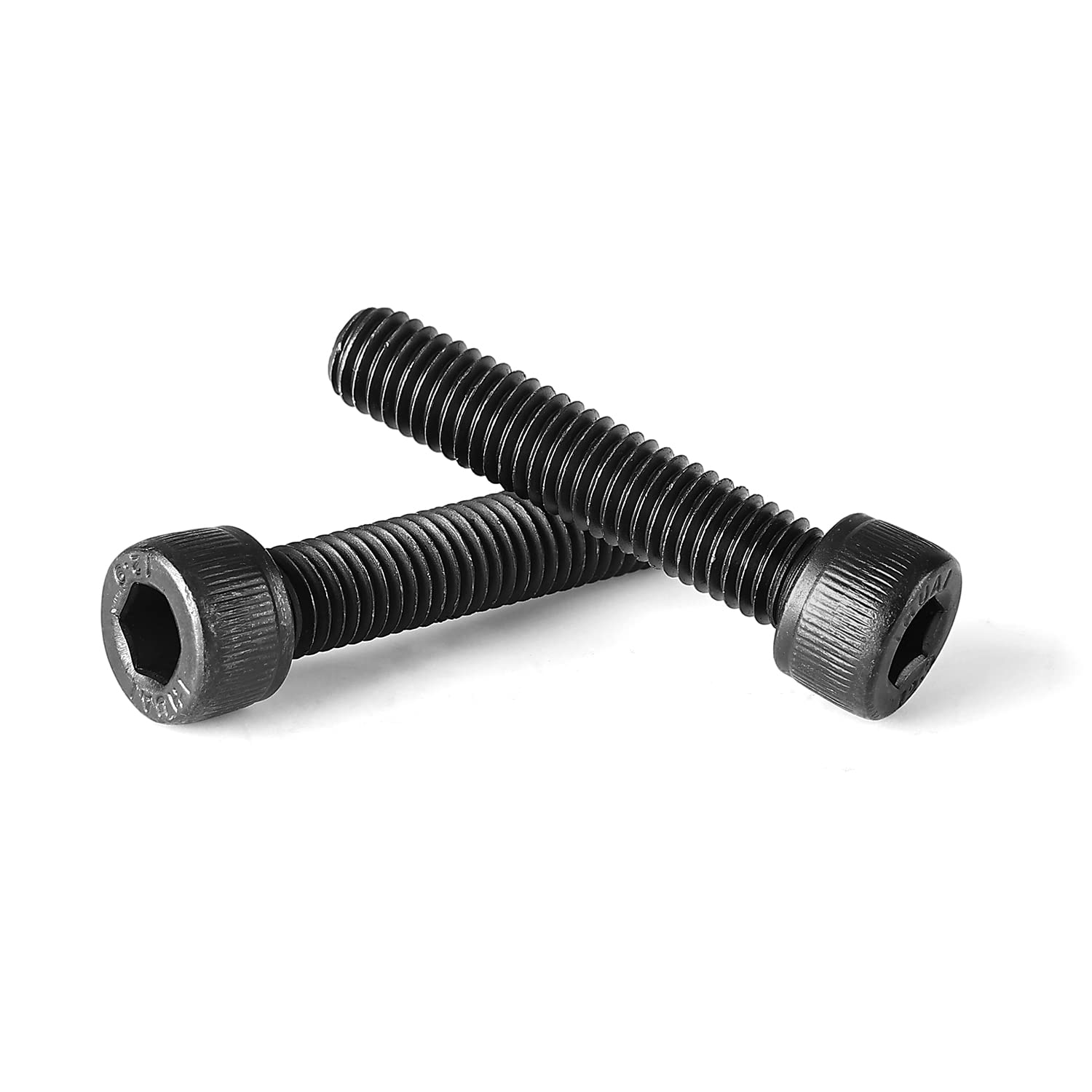 M5-0.8 x 45mm Hex Socket Head Cap Screws Bolts 12.9 Grade Alloy Steel, Black Oxide Finish, Metric Allen Hex Drive, Machine Fully Threaded 25PCS