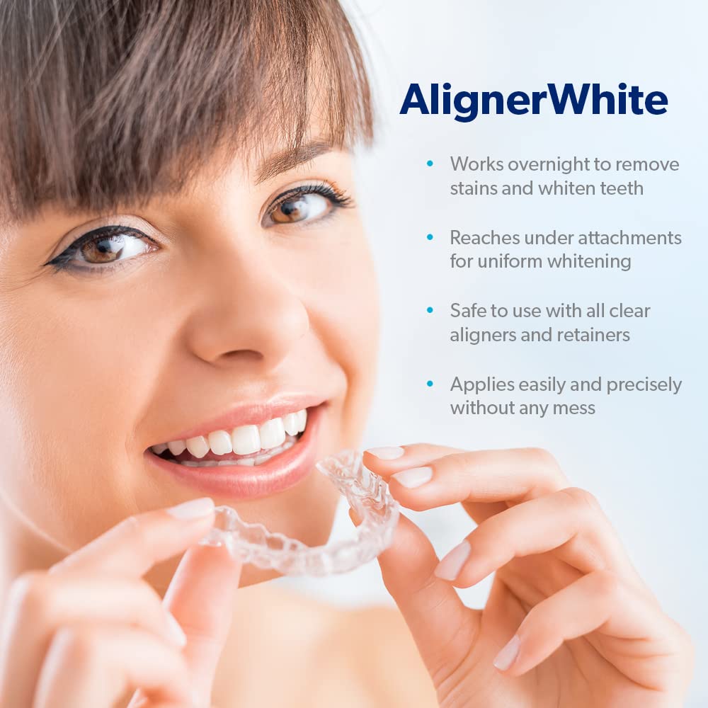 EverSmile AlignerWhite Teeth Whitening Pen | for Clear Aligners and Retainers, Aligner Whitener, Gel Whitening Pen in Fresh Mint. Twist, Apply and Smile!