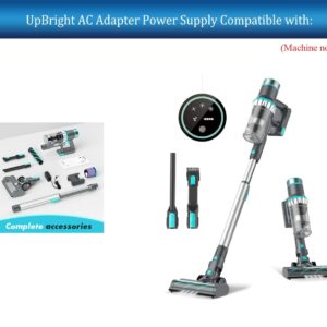 UpBright 31V AC/DC Adapter Compatible with Belife BVC-V11 BVCV11 V11 V 11 25.9V 2200mAh 2600mAh Li-ion Battery Lightweight Stick Cordless Vacuum Cleaner 31VDC 500mA 0.5A Power Supply Cord Charger PSU