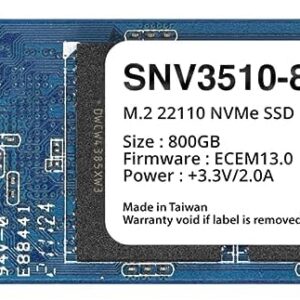 Synology M.2 22110 NVMe SSD SNV3510 800GB (SNV3510-800G)