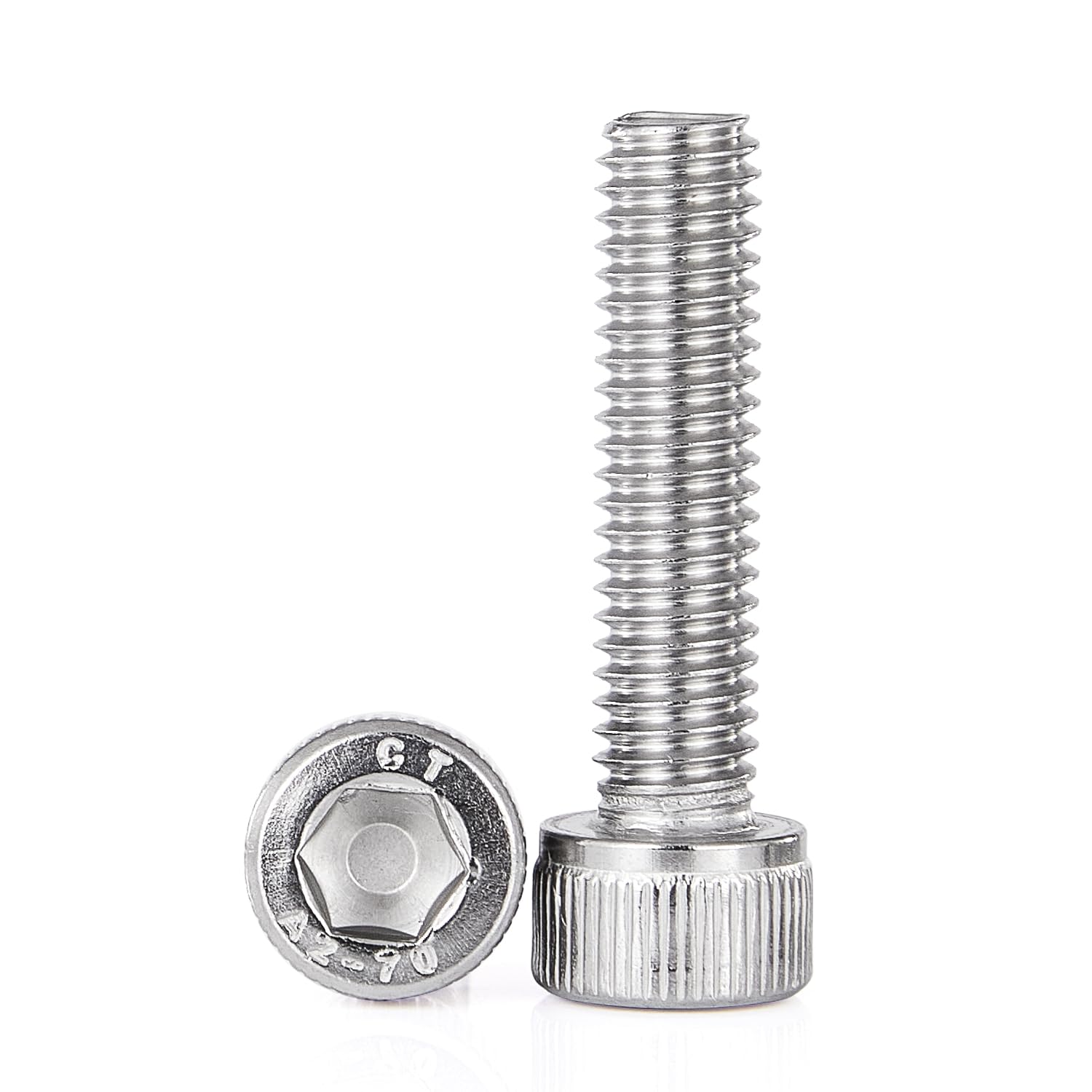 M5-0.8 x 25mm Hex Socket Head Cap Screws Bolts 304 Stainless Steel Metric Machine, Allen Hex Drive, Fully Thread, 50PCS