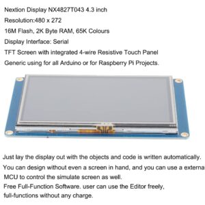 Ferwooh Nextion 3.5'' Display NX4832T035 Resistive Touch Screen + 4.3" NX4832T043 HMI TFT LCD Module