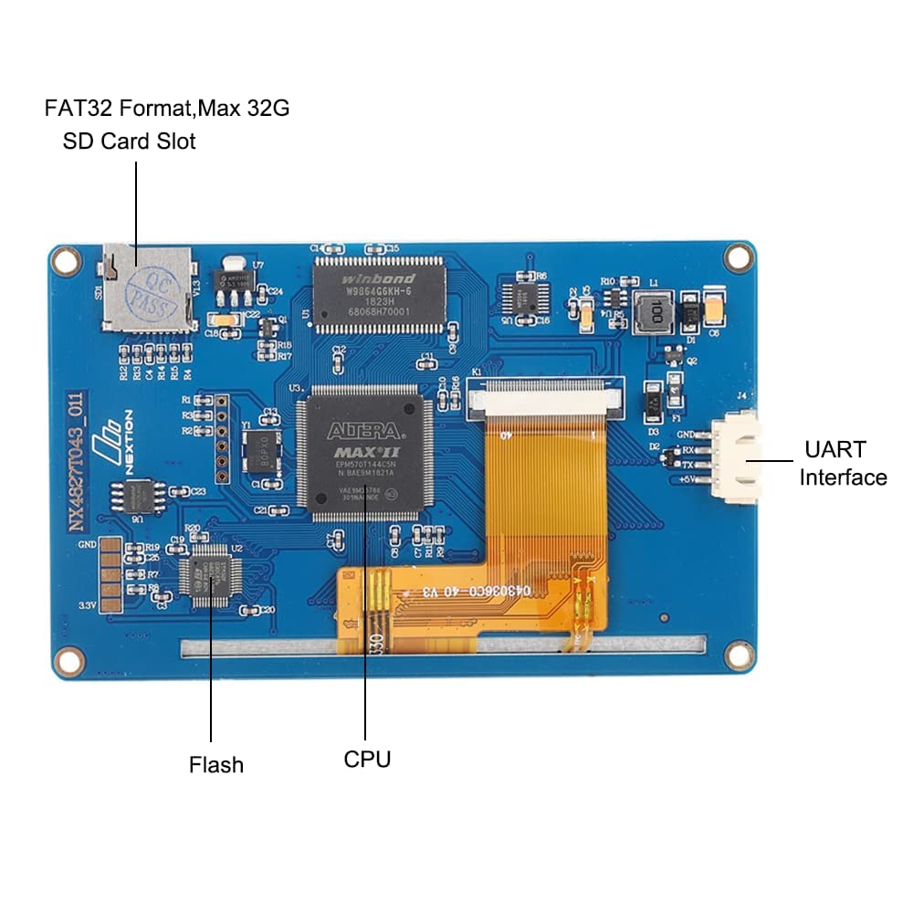 Ferwooh Nextion 3.5'' Display NX4832T035 Resistive Touch Screen + 4.3" NX4832T043 HMI TFT LCD Module