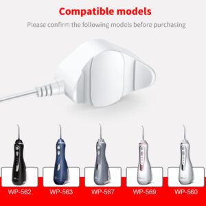 MEROM Water Pik WP560 Magnetic Charger Replacement Compatible with Waterpik WP560 WP562 WP563 WP567 WP569 WP-582 Cordless Advanced Water Flosser Magnet Charging Cord Battery Charger