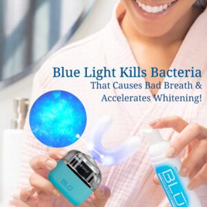 Go Smile Blu Hands-Free Teeth Whitening Toothbrush, in Teal with Additional On The Go Teeth Whitening Pen